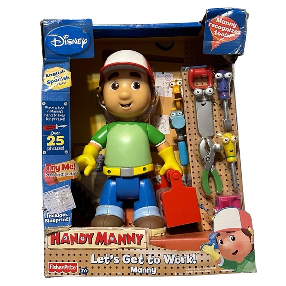 Disney | Toys | Disney Handy Manny Lets Get To Work Manny Recognizes ...